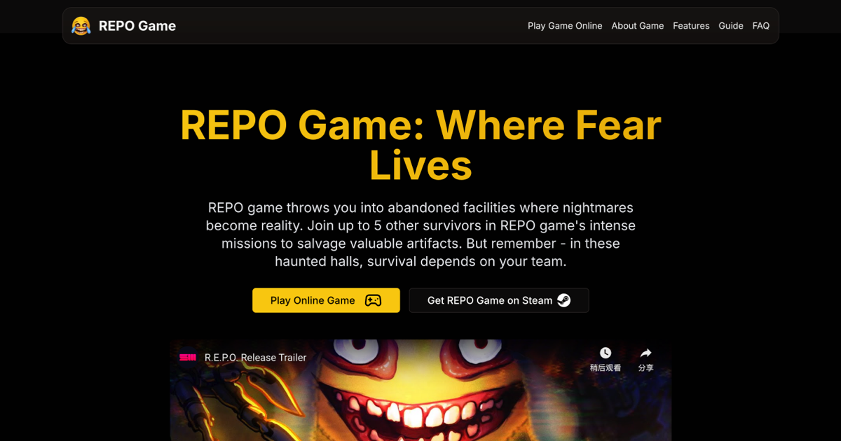 R.E.P.O Game - Multiplayer Horror Survival Experience